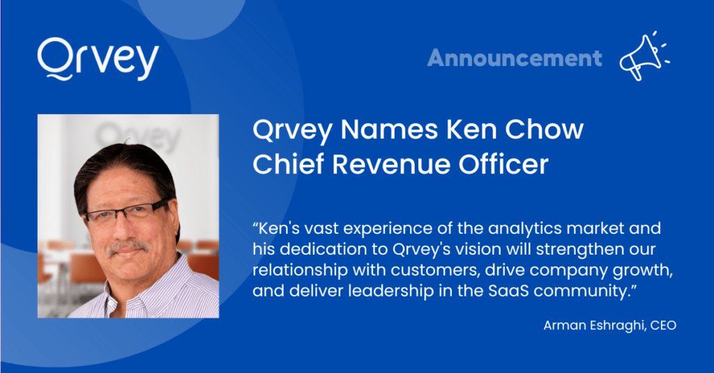 Qrvey Names Ken Chow Chief Revenue Officer | Qrvey